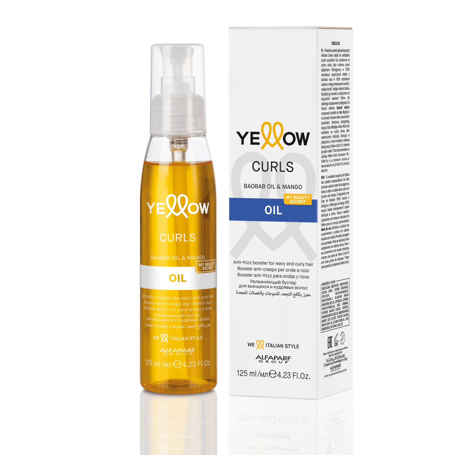 Yellow curls Olejek do włosów kręconych i falowanych 125ml - Borovski ...